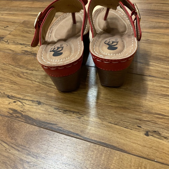CG Shoes | Shoes | Cg Shoes Red Rose Sandals | Poshmark